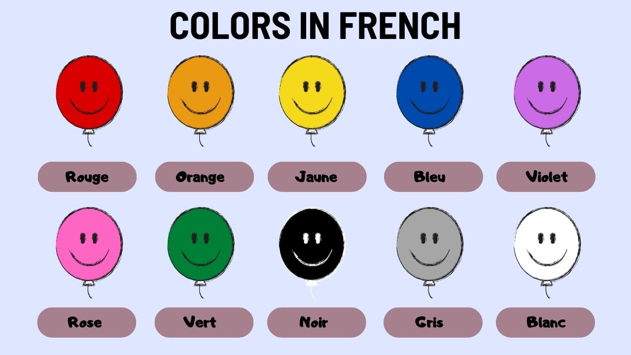 Colors In French A Fun And Easy Learning Guide For Students