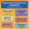 12 Real Ways to Say “How Are You” in Spanish: Formal, Informal And ...